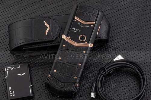 Vertu S Design Black Gold крокодил