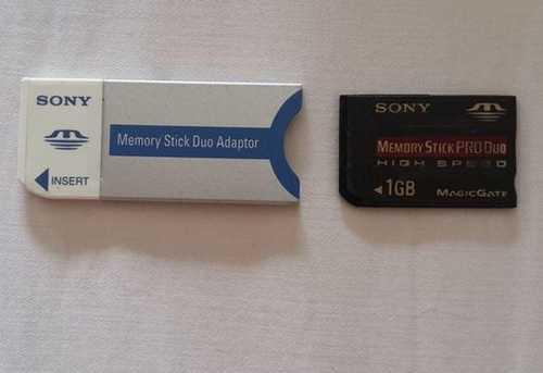 Карта памяти Sony. Memory Stick Adaptor