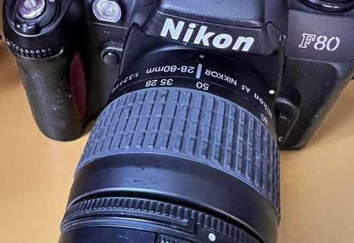 Зеркальный фотоаппарат пленочный nikon f80