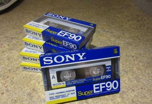Магнитофонные ауди кассеты sony Super EF90