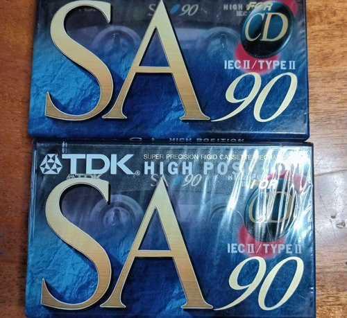 Аудиокассеты новые TDK SA90