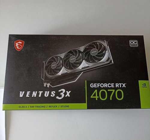 Видеокарта msi geforce RTX 4070 Ventus 3 x