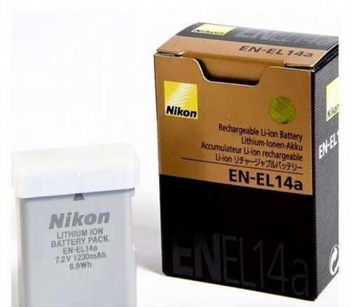 Аккумулятор Nikon EN-EL14A Новый (A405)