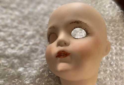 Голова антикварной куклы Bru 10 см фарфор реплика
