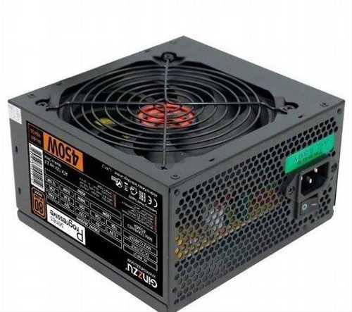 Ginzzu PB450 12CM 80+ black,apfc,20+4p,1 PCI-E(6+2