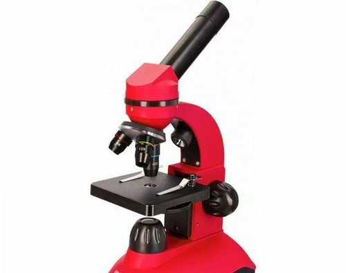 Микроскоп Discovery Nano Terra с книгой, красный
