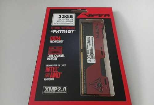 DDR4 32Gb (2x16Gb 4000) Оперативная память Новая