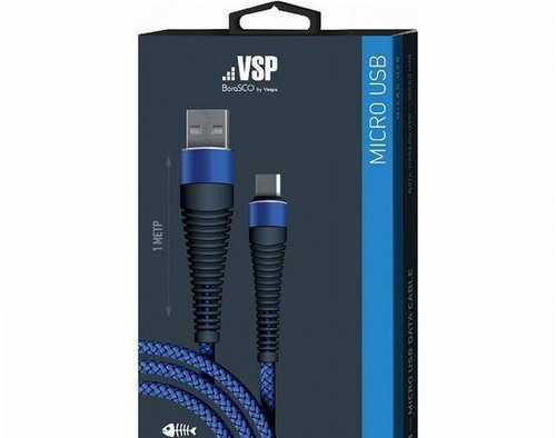 Дата-кабель borasco USB - Micro USB, 3А, 1м, Fishb