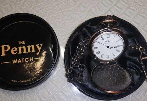 Часы карманные, бронзовые "Penny"
