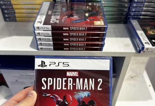 Spider man 2 ps5 диск новый полностью на русском