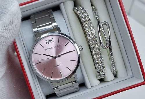 Женский подарочный набор часы и браслеты