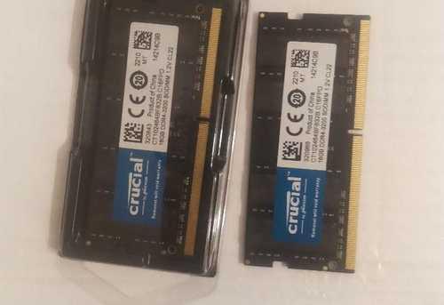 Фирменная Crucial sodimm ddr4 16gb 3200mhz