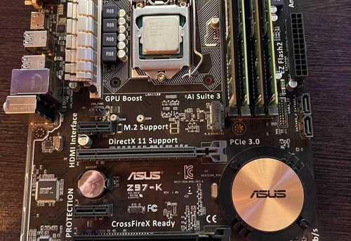 Комплект Asus Z97-K + i5 4460 + 16 гб DDR3