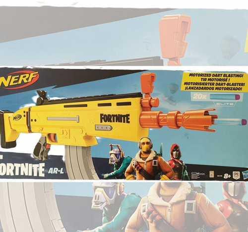 Бластер nerf fortnite