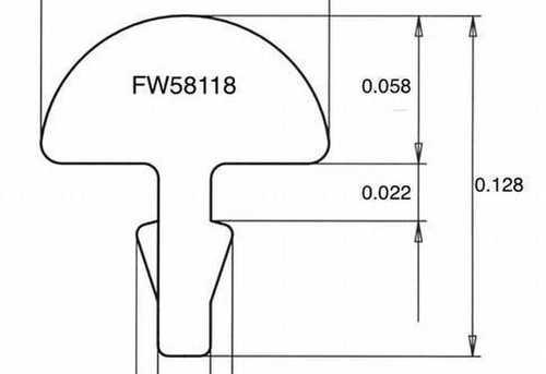 Лады Jescar FW58118-NS 2,99 X 1,47 мм