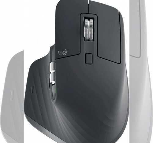 Мышь Logitech MX Master 3S, оптическая, беспроводная, USB, черный 910-006565