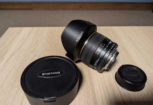 Samyang 14mm F2.8 ED AS IF UMC для Nikon