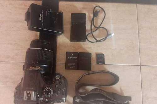 Nikon D5200 + Kit Lens 18-55 + аксессуары