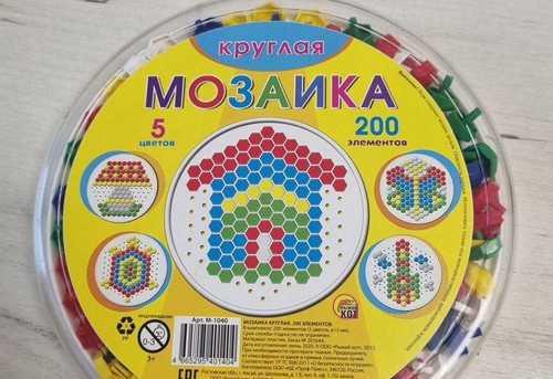 Новая круглая мозаика Рыжий кот 200 элементов