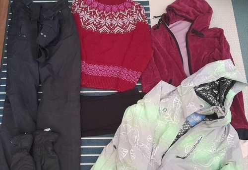 Пакет женской зимней одежды бу р.46 для дачи