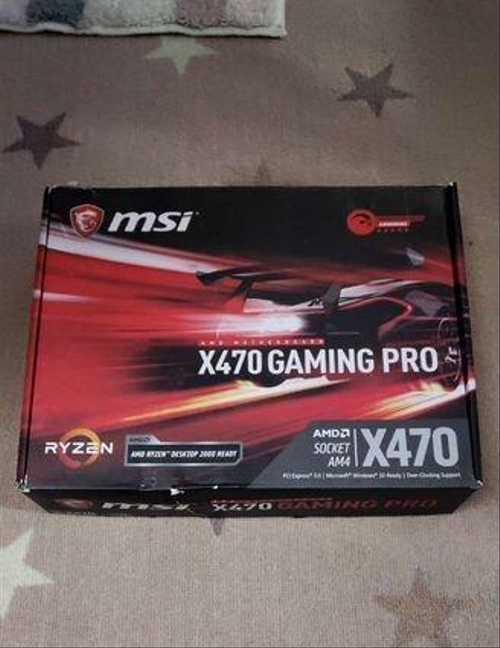 MSI X470 gaming pro (Ryzen 5000 поддержка)