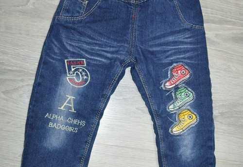 Зимние джинсы на мальчика (разные размеры)