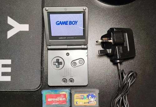 Game boy advance sp ags-101 серый