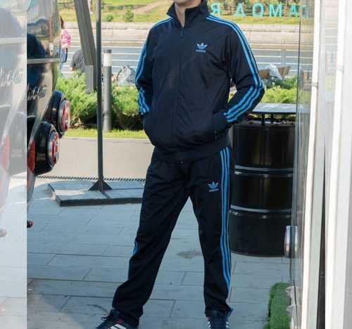 Классика" синий/голубой - Костюм Adidas (50 (L)