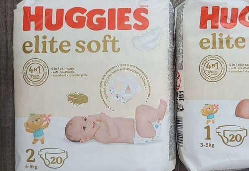 Подгузники huggies elite soft 1 2