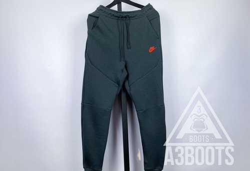 Брюки Спортивные Nike Tech Fleece Dark Grey Orange