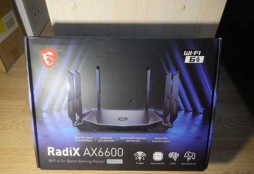 Wi-Fi роутер MSI RadiX AX6600