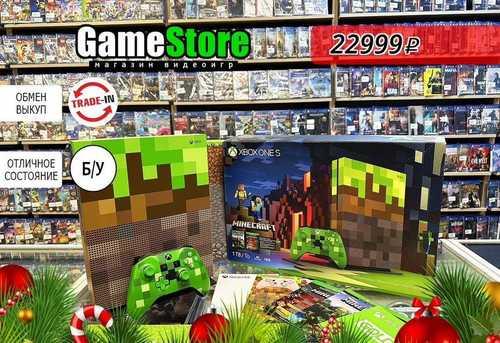 Xbox One S 1Tb Minecraft Series Limited Edit б/у