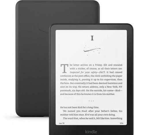 Электронная книга Amazon Kindle PaperWhite 2024, Wi-Fi, 32 гб, Black Signature Edition, черный