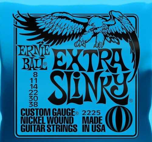 Ernie ball 2225 Nickel Wound Slinky Extra 8-38 - Струны для электрогитары