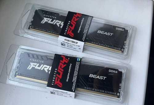 Кingston Fury Beast 16GB 3600 мгц 2х8