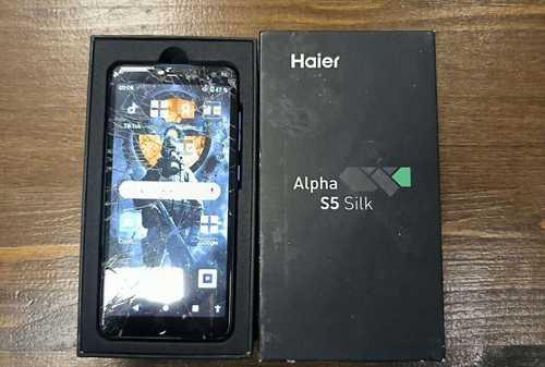 Телефон Haier alpha s5 silk 2/16 синий