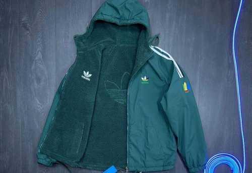 Куртка Adidas Двухсторонняя Барашка Размеры 46-54