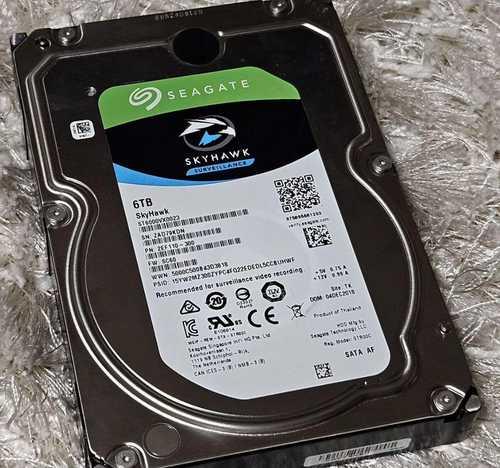 Жесткий диск Seagate SkyHawk 6TB HDD, SATA III