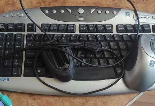 Клавиатура и мышь беспроводные a4 tech