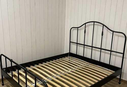Кровать Икеа Сагстуа 160х200, черный металл