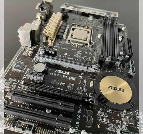 Материнская плата LGA 1150 asus h97 plus