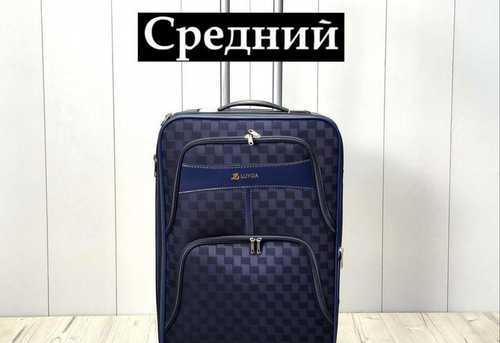 Новый Дорожный Чемодан на два колеса Синяя Клетка