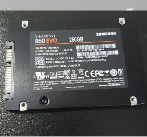 Ssd samsung 860 evo 250gb