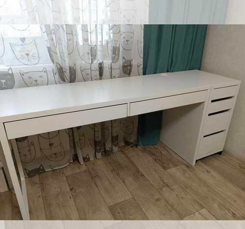 Письменный стол с тумбой IKEA
