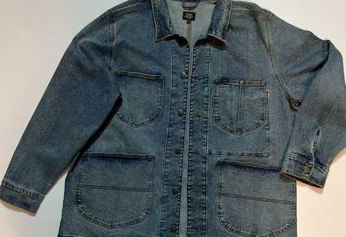 Джинсовая удлиненная мужская куртка LEE,размер XXL