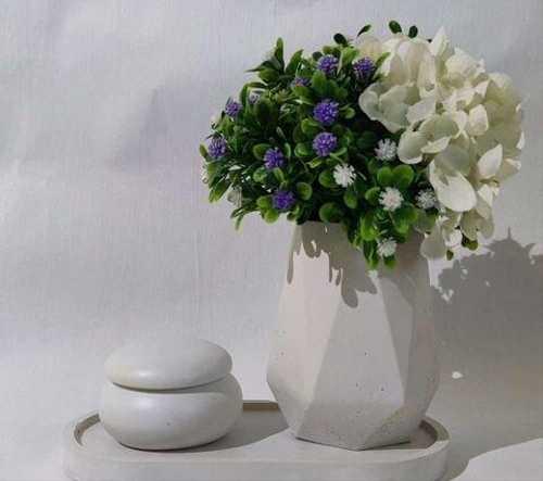 Ароматическая свеча поднос ваза для сухоцветов
