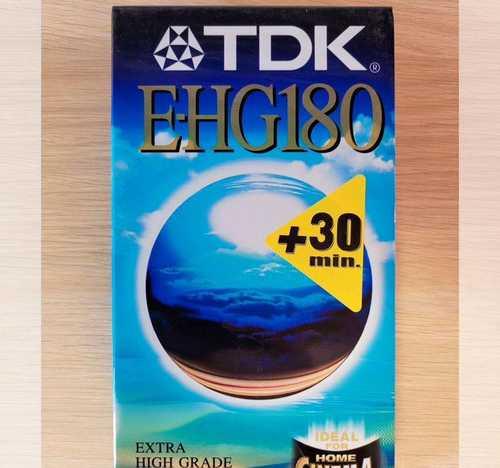 Видеокассета VHS TDK E-HG180 новая в упаковке