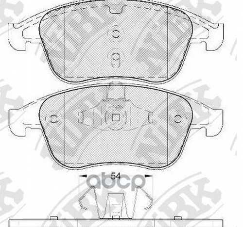 Колодки передние renault Laguna II 01-07 nibk