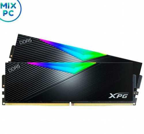 Оперативная память DDR5 64GB (2x32GB) 5600MHz adata XPG lancer RGB Black