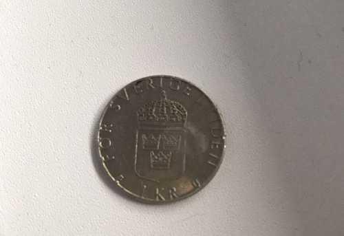 Монета Carl xvl Gustaf sverige 1979 год